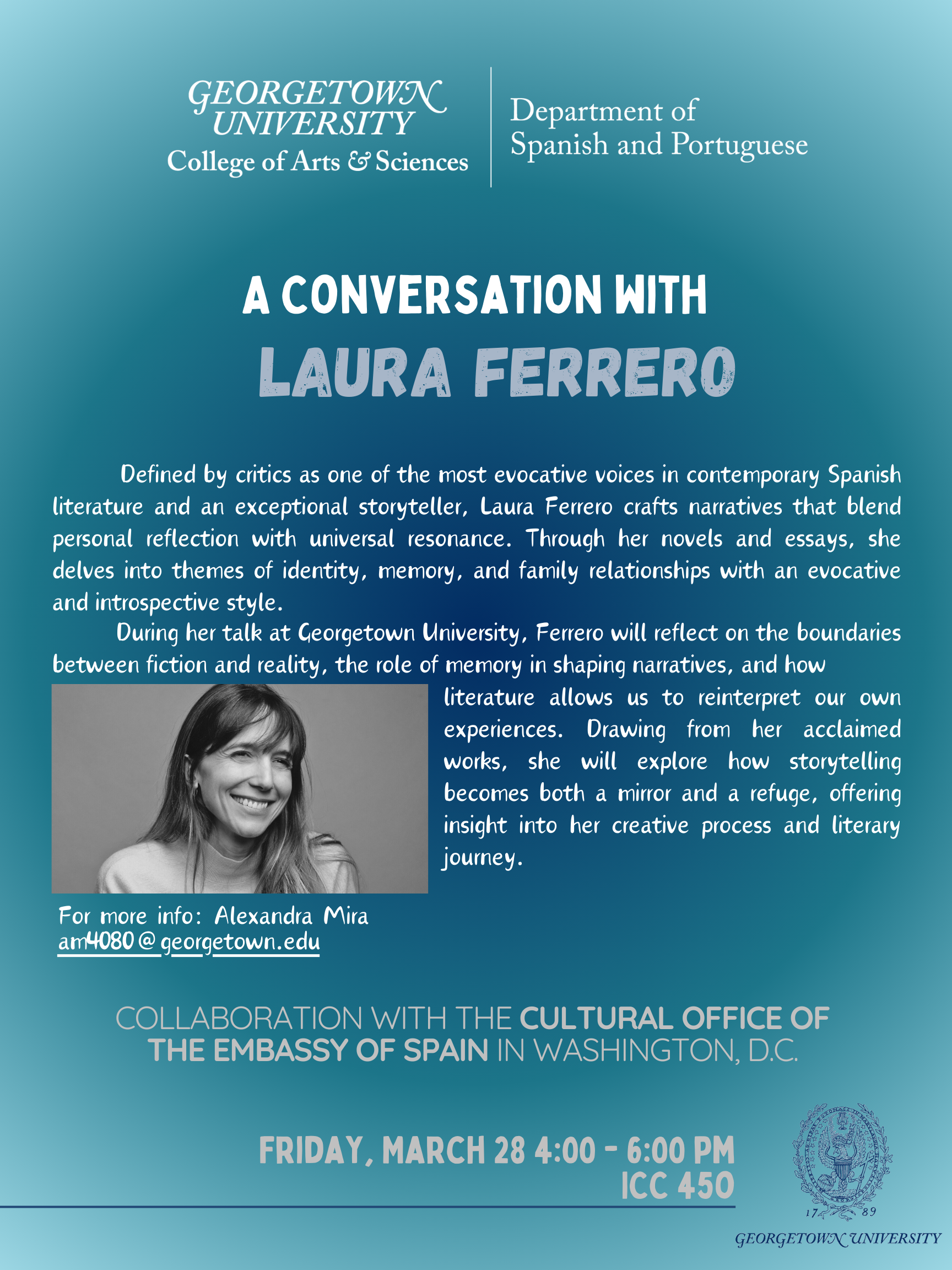 Conversation with Laura Ferrero | Department of Spanish and Portuguese ...